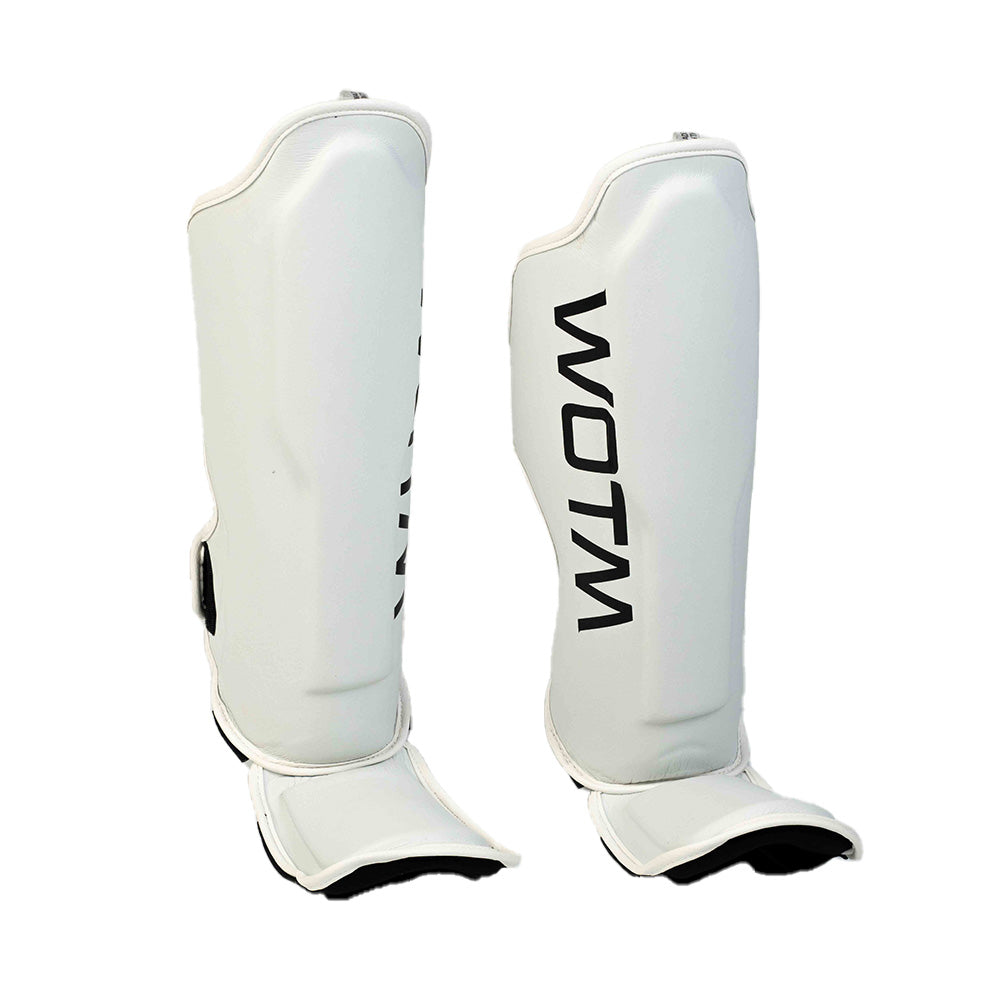 WOTM MUAY THAI SHINGUARDS WHITE